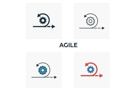 Agile Icon Set Graphic By Aimagenarium Creative Fabrica