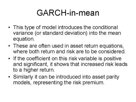 Garch Models And Asymmetric Garch Models Vecm Review