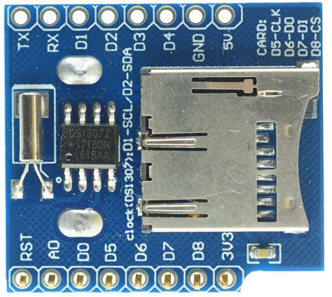 D1 Datalogger Shield Rtc Microsd Arduino Oleksandr Liutyis Wiki