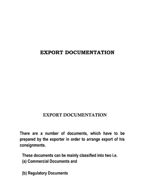 Export Documentation Unit 2 Pdf