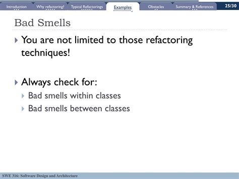 Ppt Lecture 20 Improving The Existing Design Refactoring