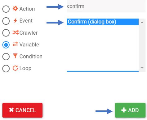 Confirm Dialog Box Command RTILA Web Business Automation