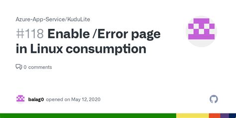 enable error page in linux consumption · issue 118 · azure app