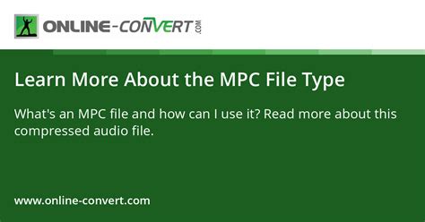 Learn More About The Mpc File Type