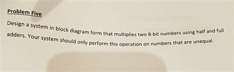 Solved Problem Four Using One Multiplexer And One Chegg Com