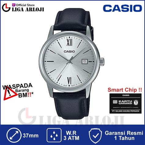 Jual Casio Mtp V002l 7b3udf Jam Tangan Pria Tali Kulit Mtp V002l 7b3 Shopee Indonesia