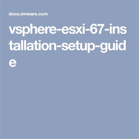 Vsphere Esxi 67 Installation Setup Guide ジブン手帳