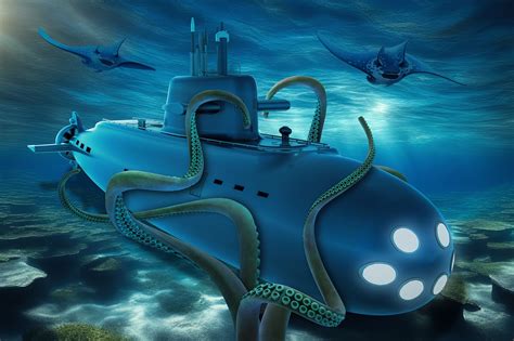 잠수함 문어 촉수 공격을 받고 Pixabay의 무료 이미지 Pixabay