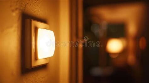 The Dimmer Switch In A Dimly Lit Room Adding A Gentle Glow That Creates