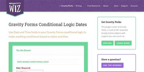Gp Conditional Logic Dates Pluginizer
