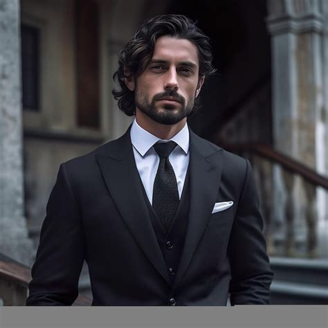 Premium Photo An Ai Generated Portrait Of Man Wearing Suit With Tie