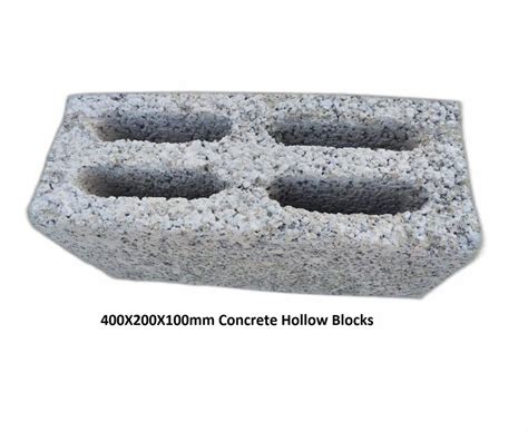100mm Rectangular Concrete Hollow Blocks At ₹ 55 Cement Hollow Block In Ludhiana Id