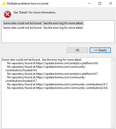 Cant Install Extensions Or Update Knime After Updating To 46 No