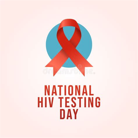 Vector Graphic Of National Hiv Testing Day Ideal For National Hiv Testing Day Celebration Stock