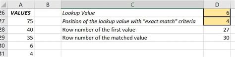 How To Return Row Number Of A Matching Cell