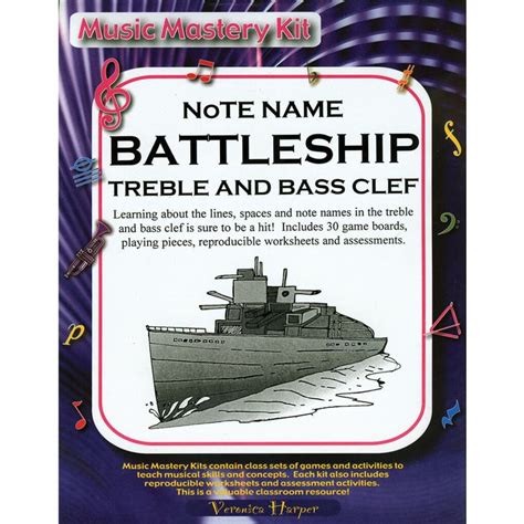 note name battleship music mastery kit for grades 2 6