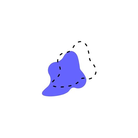 Premium Vector Set Of Purple Hand Drawn Blobs Blue