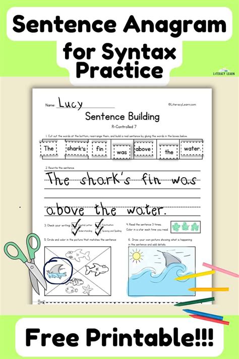 Sentence Anagrams For Syntax Practice Literacy Learn