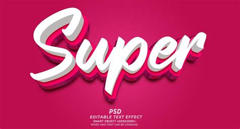 Premium Psd Super 3d Editable Photoshop Text Effect Style