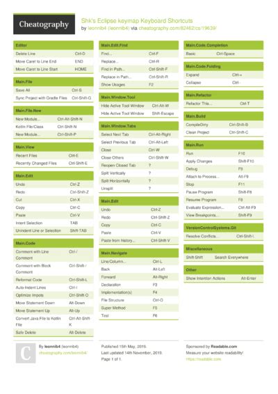30 Android Cheat Sheets Cheat Sheets For Every Occasion