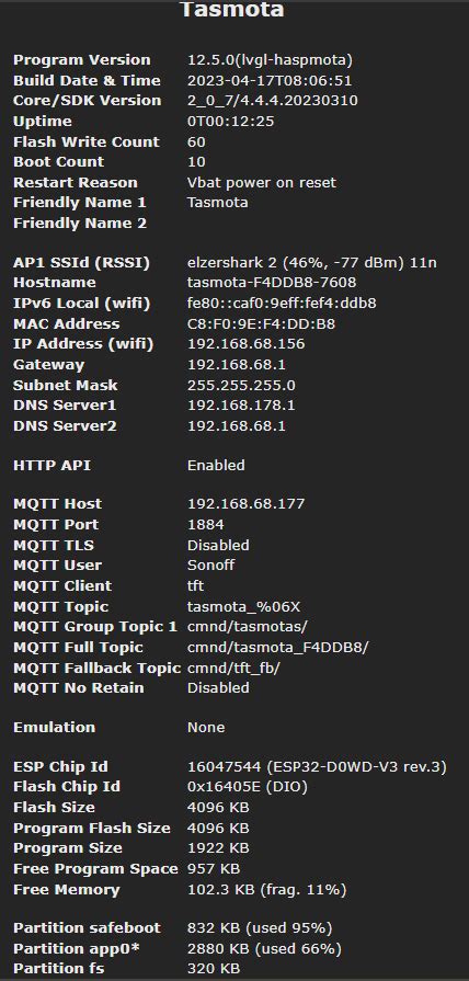 Tasmota ESP Dev TFT Display ESP S R Arendst Tasmota Discussion GitHub