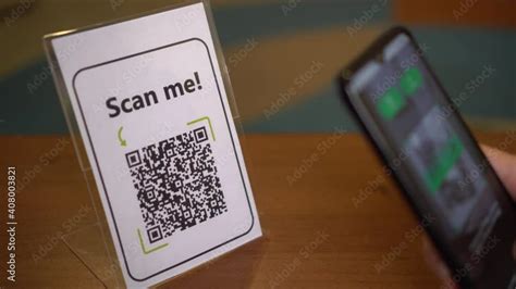 Scanning The Qr Code On The Display Using A Smartphone Internet Url