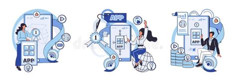 Application Testing Metaphor Vector Application Testing Detector Identifying Glitches For