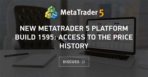 New Metatrader 5 Platform Build 1595 Access To The Price History Live Charts General Mql5