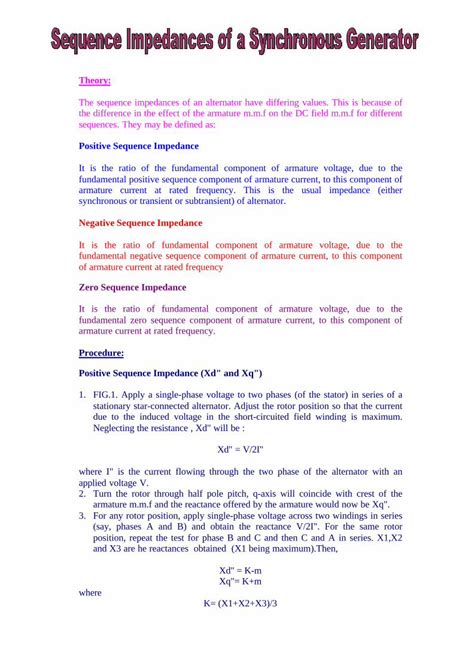 Pdf Theory Positive Sequence Impedance Cindulkartripod