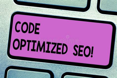 Conceptual Hand Writing Showing Code Optimized Seo Business Photo Text Process Of Affecting