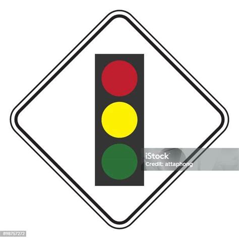 교통 신호 기호 기호입니다 앞서 표시 신호등 미리 경고 벡터를 중지 0명에 대한 스톡 벡터 아트 및 기타 이미지 0명 고속도로 교통 Istock