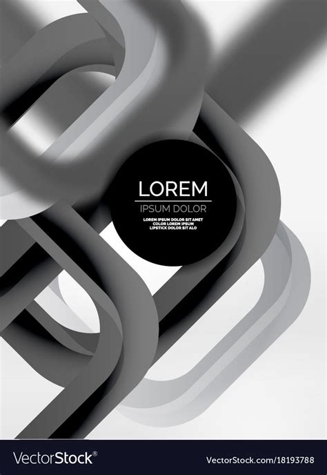 D Overlapping Squares Abstract Background Vector Image