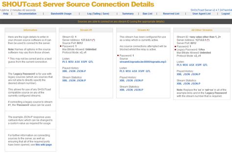 SHOUTcast DNAS Server Source Support