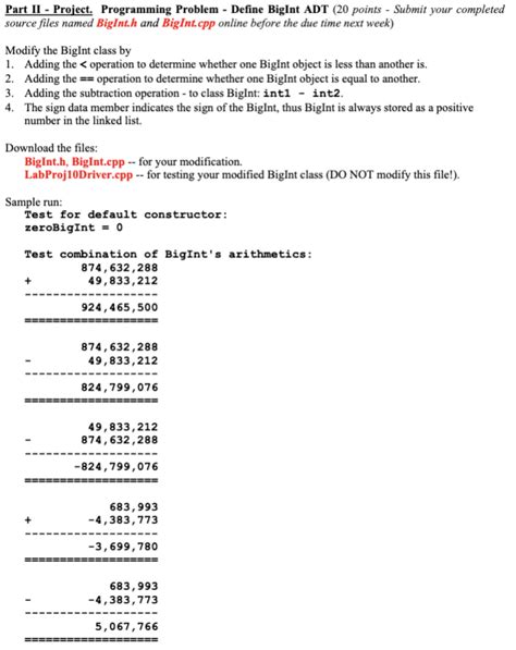 solved part ii project programming problem define
