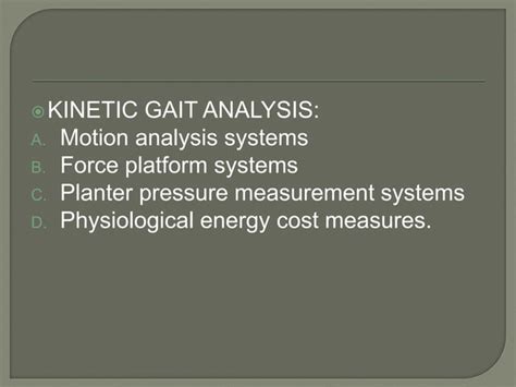 Gait Introduction Analysis And Re Education Principles Pptx
