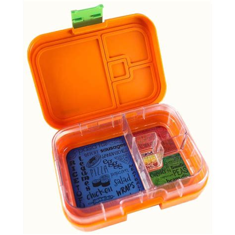 Munchbox Mini4 Bento Lunch Box Orange Tropicana Carry Them Close