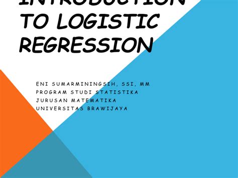 Introduction To Logistic Regression