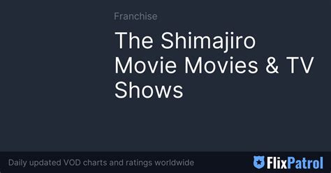The Shimajiro Movie Movies And Tv Shows • Flixpatrol