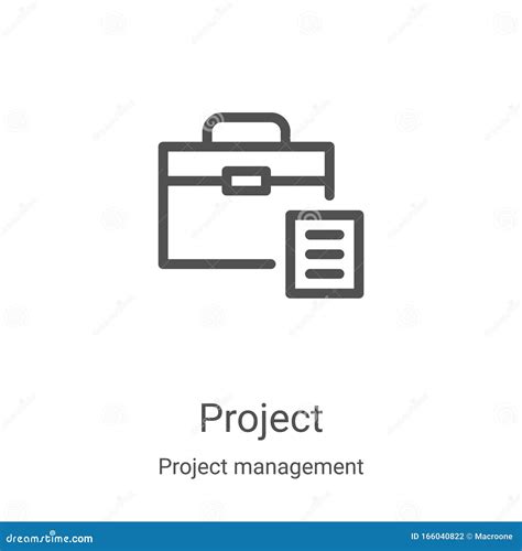 Project Icon Vector From Project Management Collection Thin Line Project Outline Icon Vector