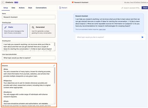 research assistant ai chatbot template zapier interfaces