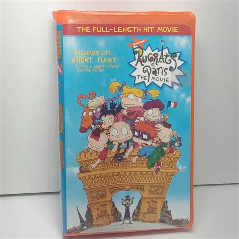 Rugrats In Paris The Movie Orange Vhs Tape Clamshell Case Nickelodeon Nick 1427 Picclick Ca