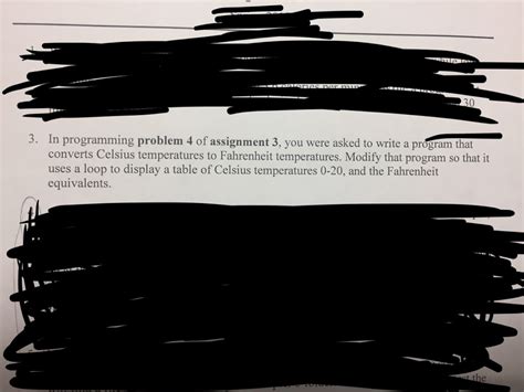 Solved 30 3 In Programming Problem 4 Of Assignment 3 You Chegg