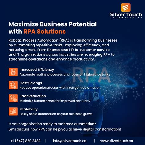 Rpa Automation Digitaltransformation Businessgrowth Efficiency… Silver Touch Technologies
