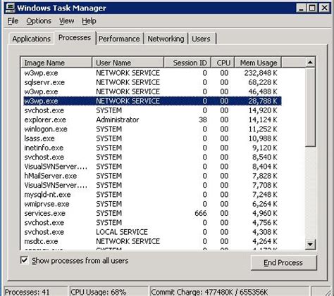 IIS W Wp Process Hanging Og Blocking Access To The Website Stack Overflow