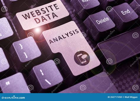Writing Displaying Text Website Data Analysis Conceptual Photo