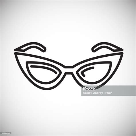 그래픽 및 웹 디자인 현대 간단한 벡터 기호에 대 한 흰색 바탕에 안경 라인 아이콘입니다 인터넷 개념입니다 웹사이트 디자인 웹 버튼 또는 모바일 앱에 대 한 최신 유행