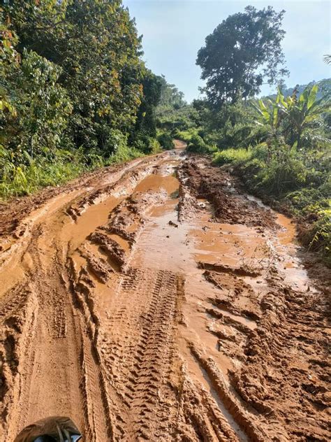 Bad Road Conditions To The Village In Indonesia Stock Photo Image Of Conditions Road