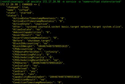 Ansible Tutorial Service Management Modules Service Module Systemd Module