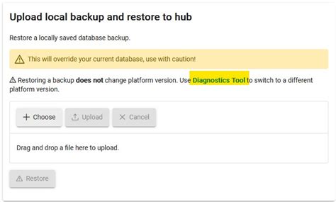 Incorrect Link On Backup And Restore Settings Page 📢 Feedback Hubitat
