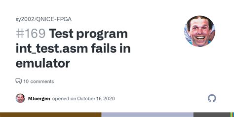 test program int test asm fails in emulator · issue 169 · sy2002 qnice